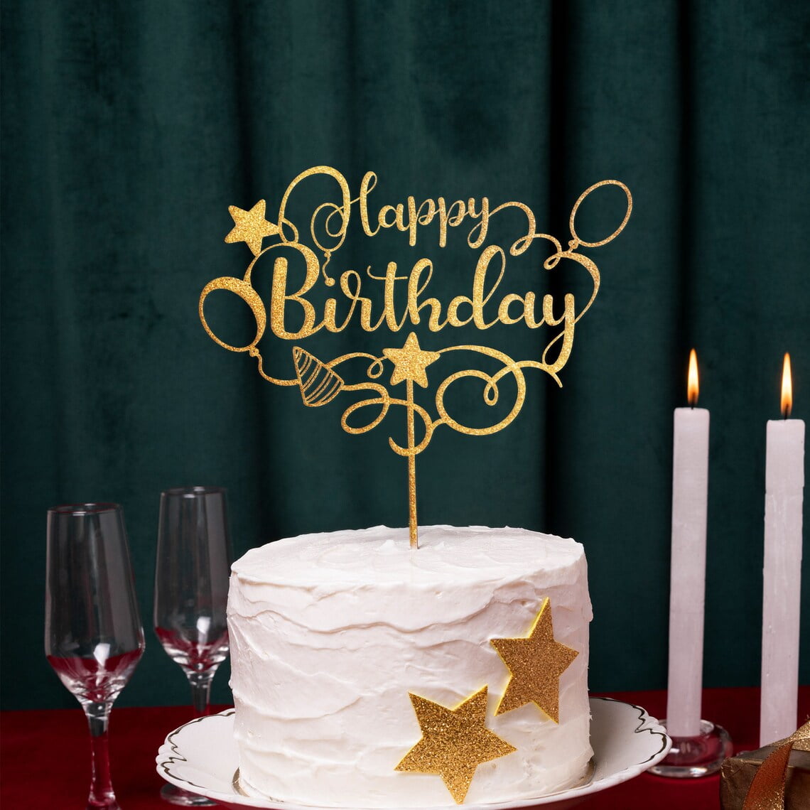 Happy Birthday Cake Topper | Birthday Cake Topper | Acrylic Cake Topper ...