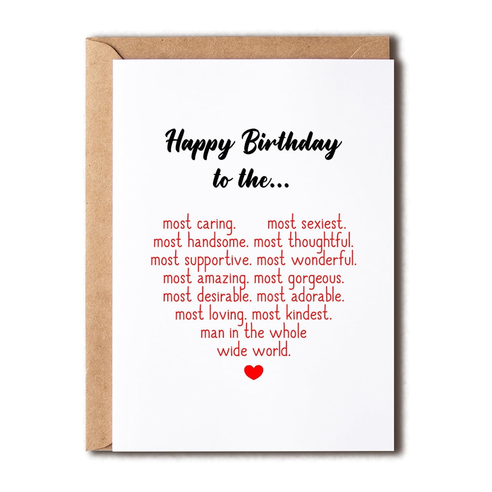 Happy Birthday Card for the Most Amazing Man - Heartfelt Messages ...