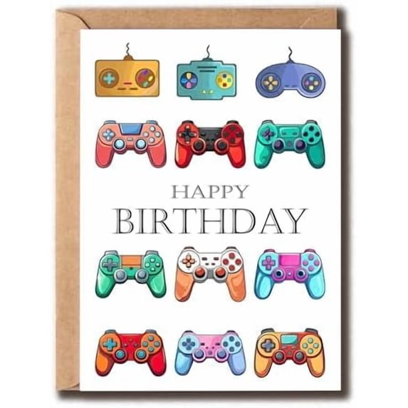 Happy Birthday Card - Humorous Game Card - Funny Greeting Card - Game ...