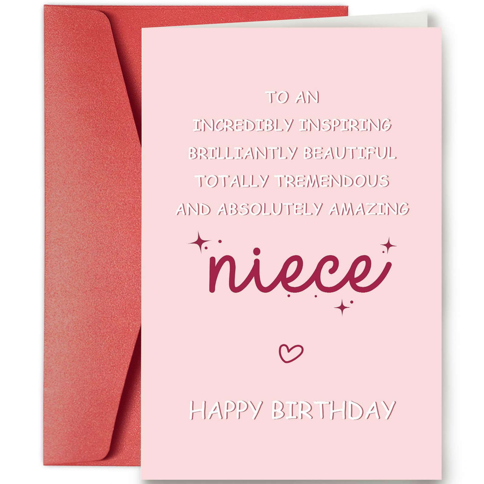 Happy Birthday Card for Niece – "Incredibly Inspiring, Beautiful, and ...