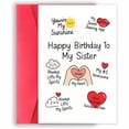 Happy Birthday Card for Sister – “You’re My Sunshine” Design – Cute ...