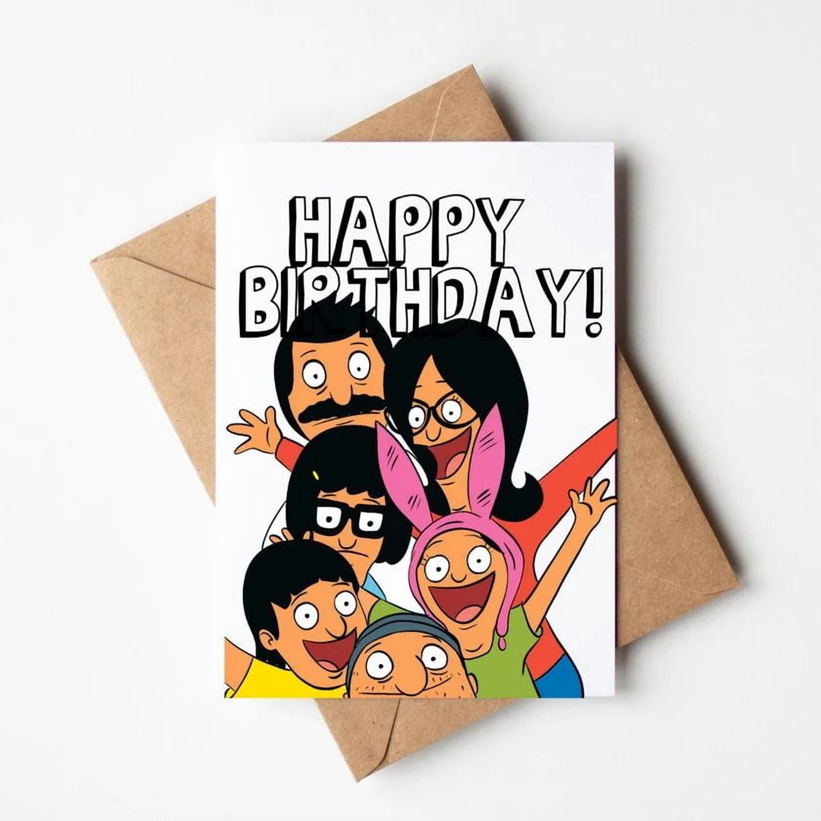 Happy Birthday Card featuring Beloved Animated Characters – Fun Family ...