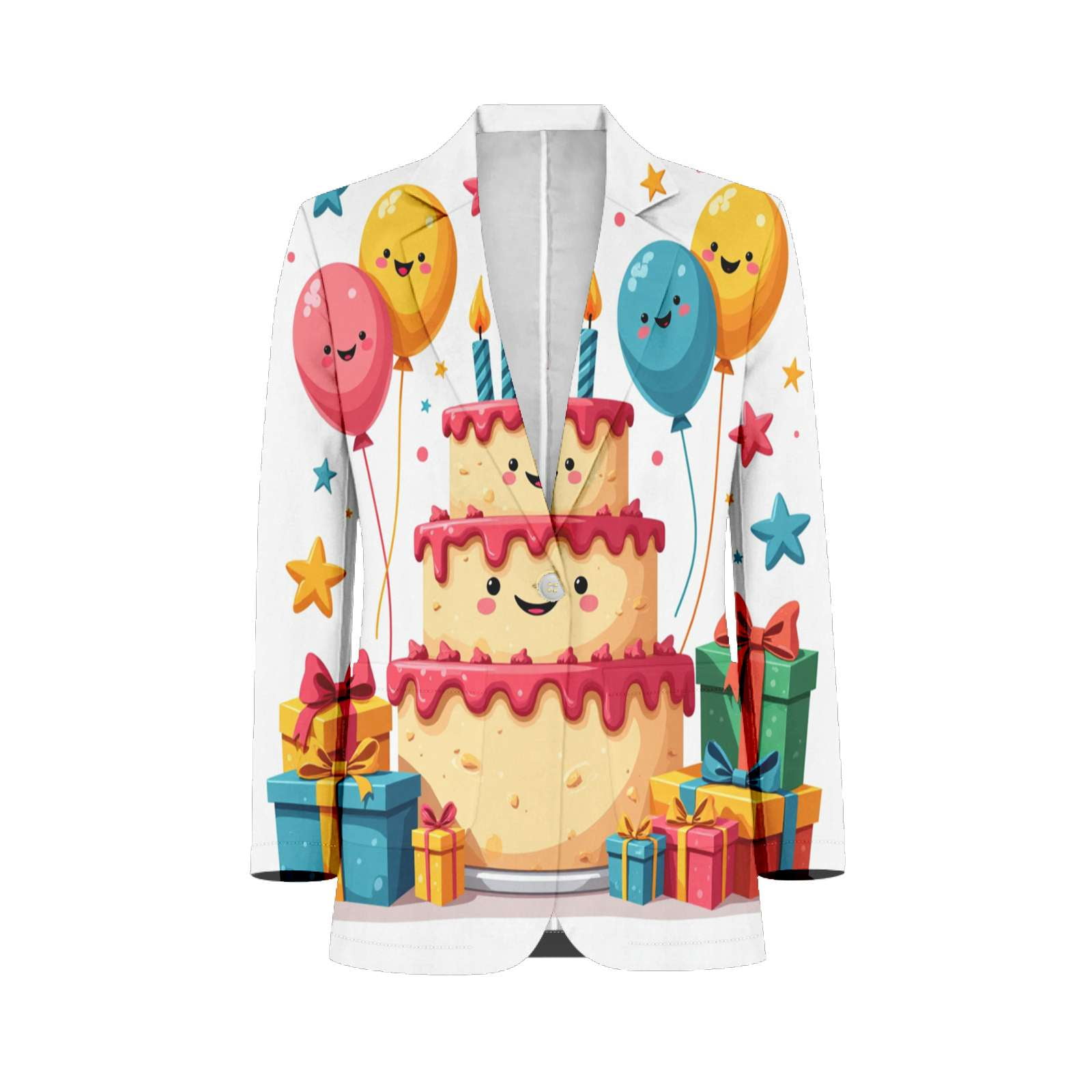 Happy Birthday Celebration Fun! Mens Suits Shawl Collar Slim Fit Suit ...
