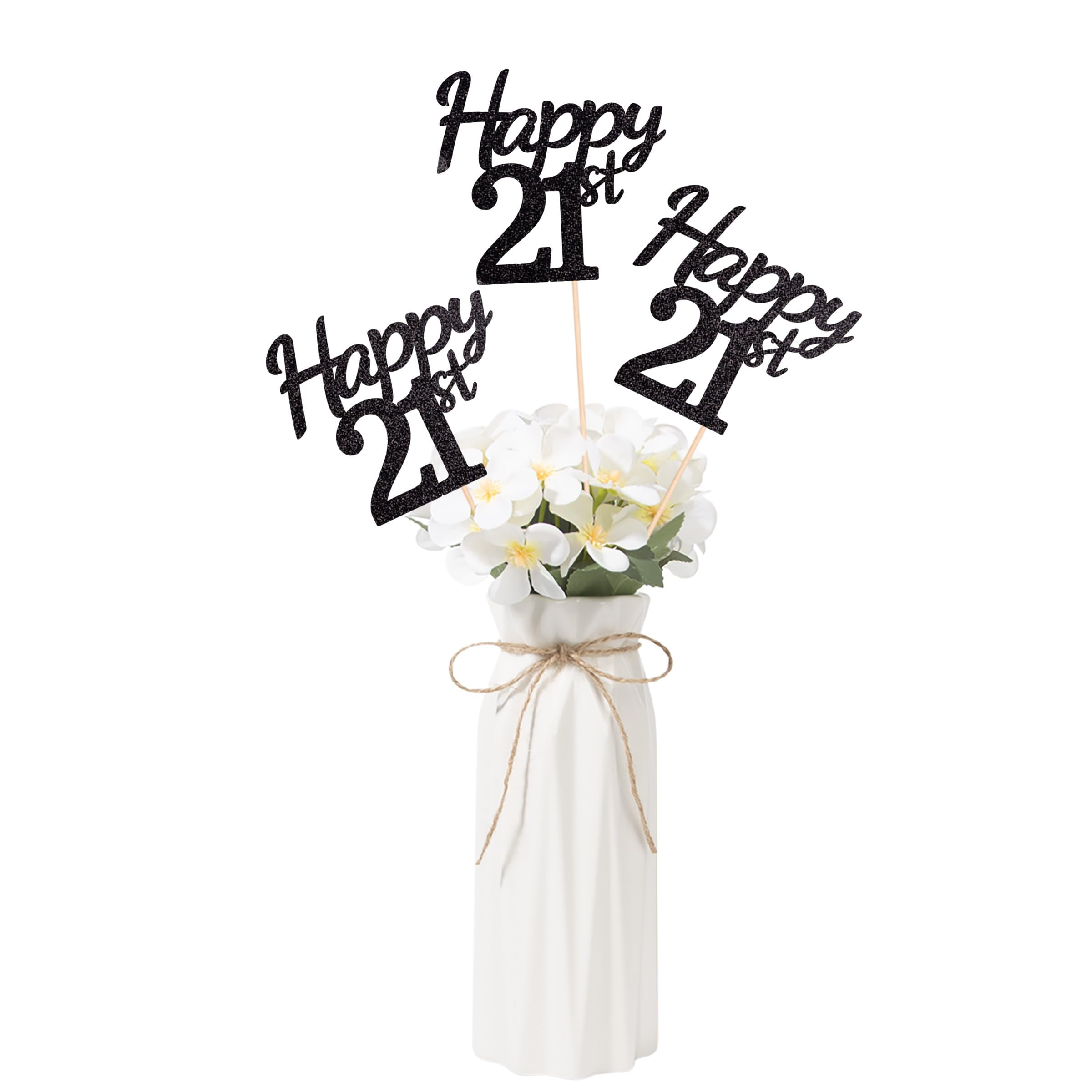 Happy Birthday Centerpiece YPF5 for Table, Double-sided Glitter ...