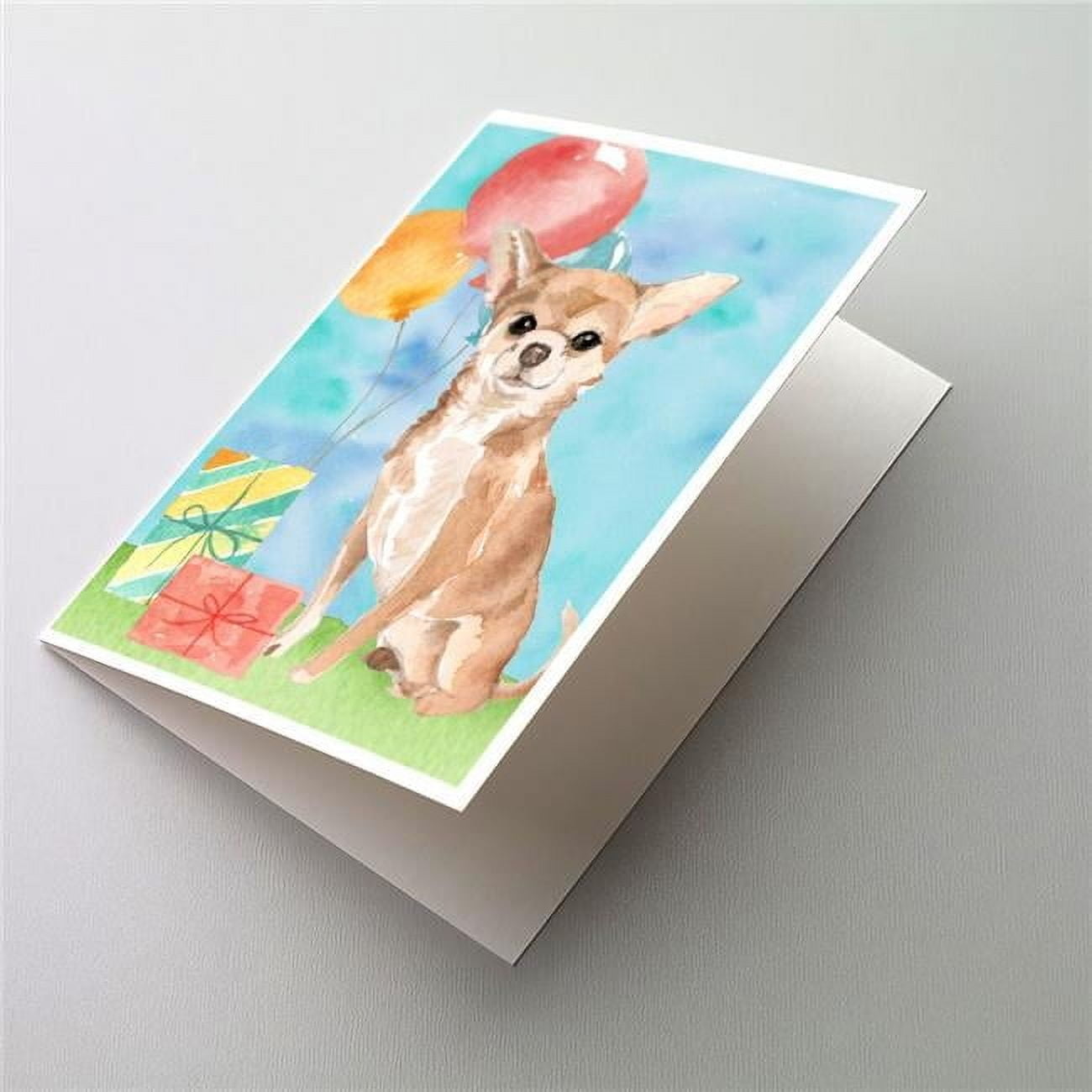 Happy Birthday Chihuahua Greeting Cards & Envelopes - Pack of 8 ...