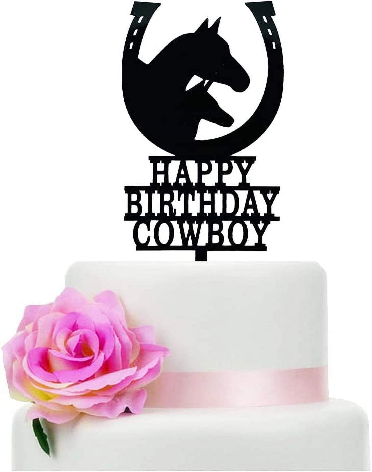 Happy Birthday Cowboy Cake