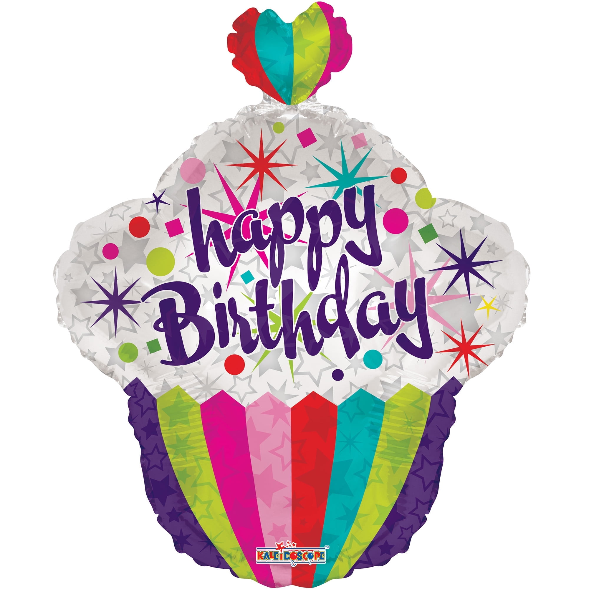 Happy Birthday Cupcake Balloon 18" - Walmart.com