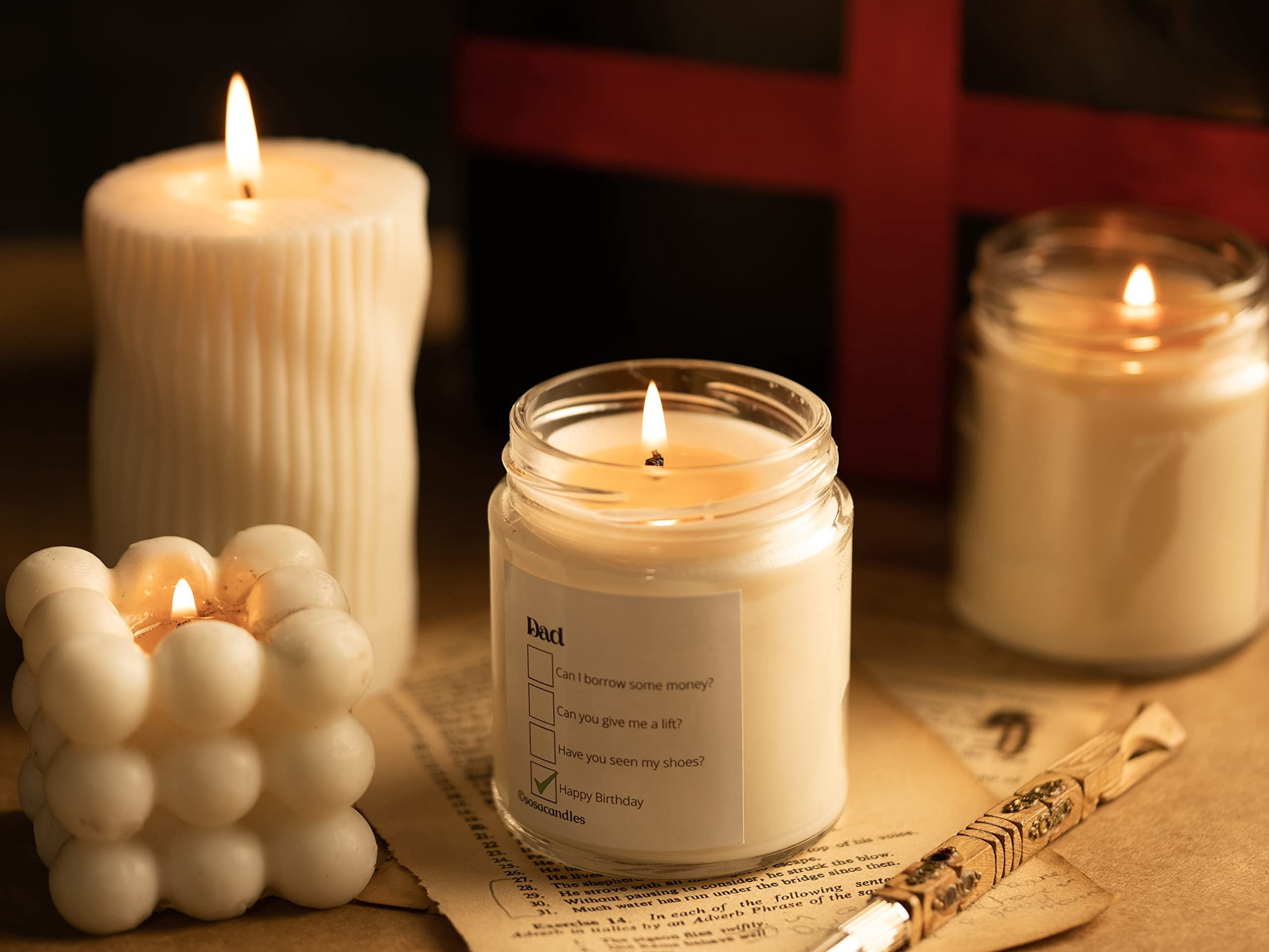 Happy Birthday Dad Funny Candle - Scented Candles for Birthday ...