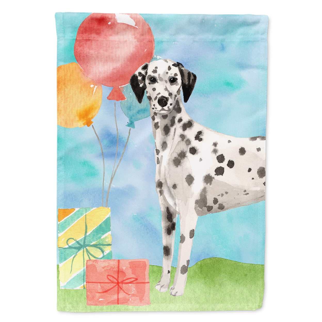Happy Birthday Dalmatian House Flag - Walmart.com