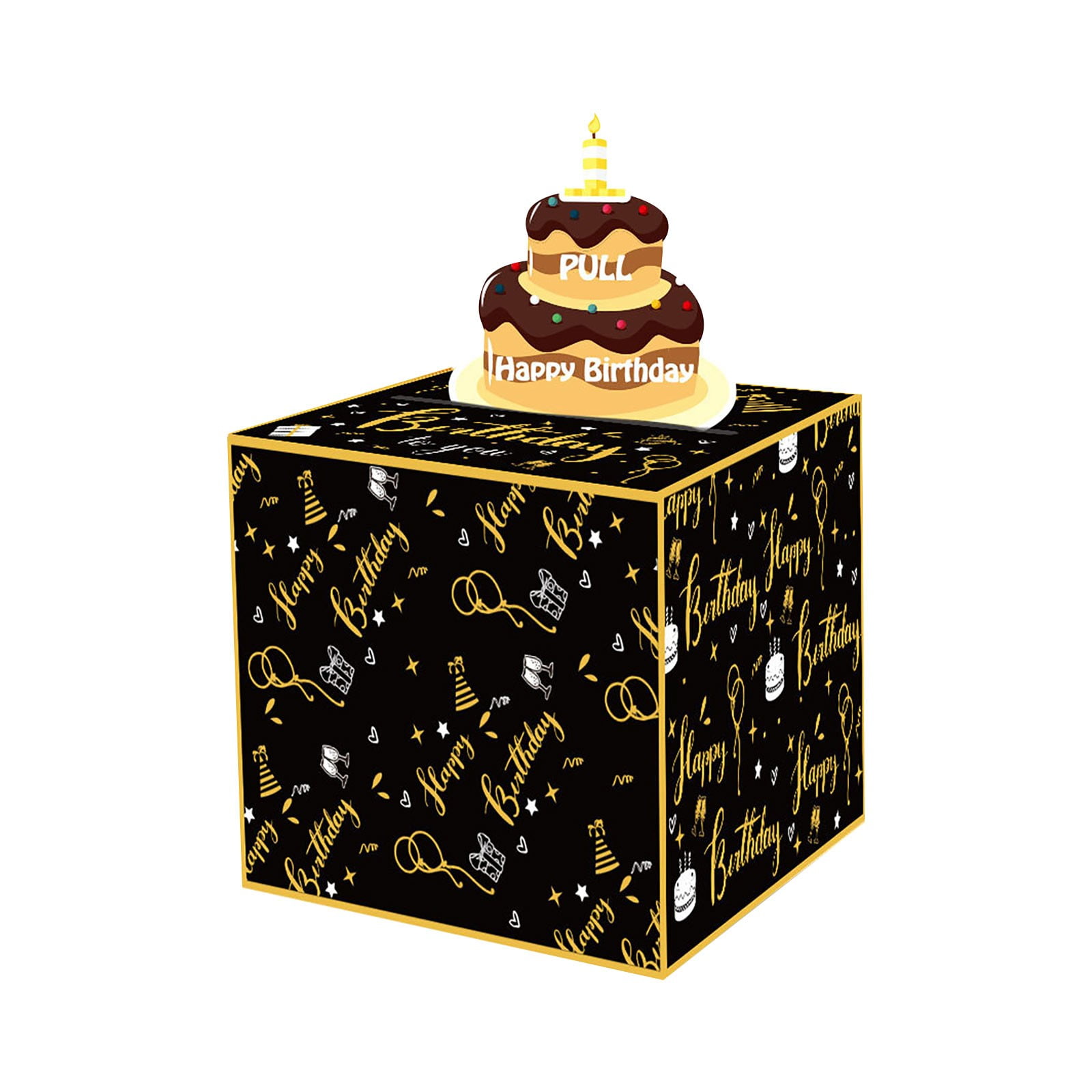 Happy Birthday Day Money Box for Cash Gift Pull,Money Gift Boxes for ...