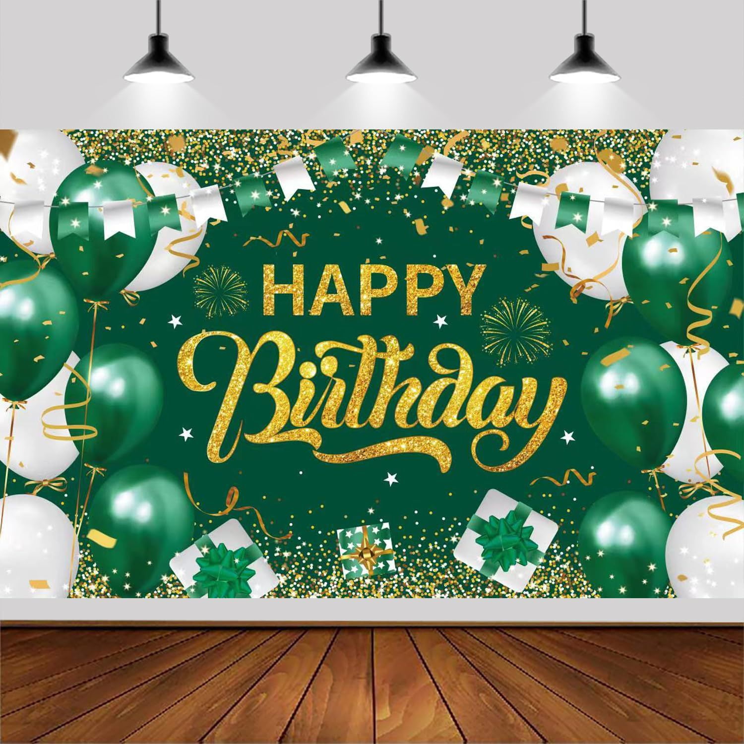 Happy Birthday Decorations Backdrop Banner, Birthday Backdrop Sign ...