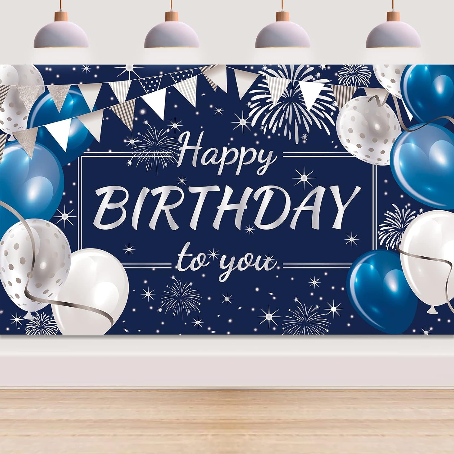 Happy Birthday Decorations Backdrop Banner, Birthday Party Decorations ...