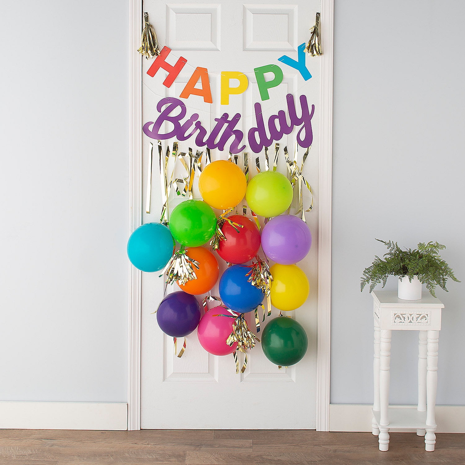 Fun Express Happy Birthday Door Party Decoration Kits, Plastic, Rubber ...