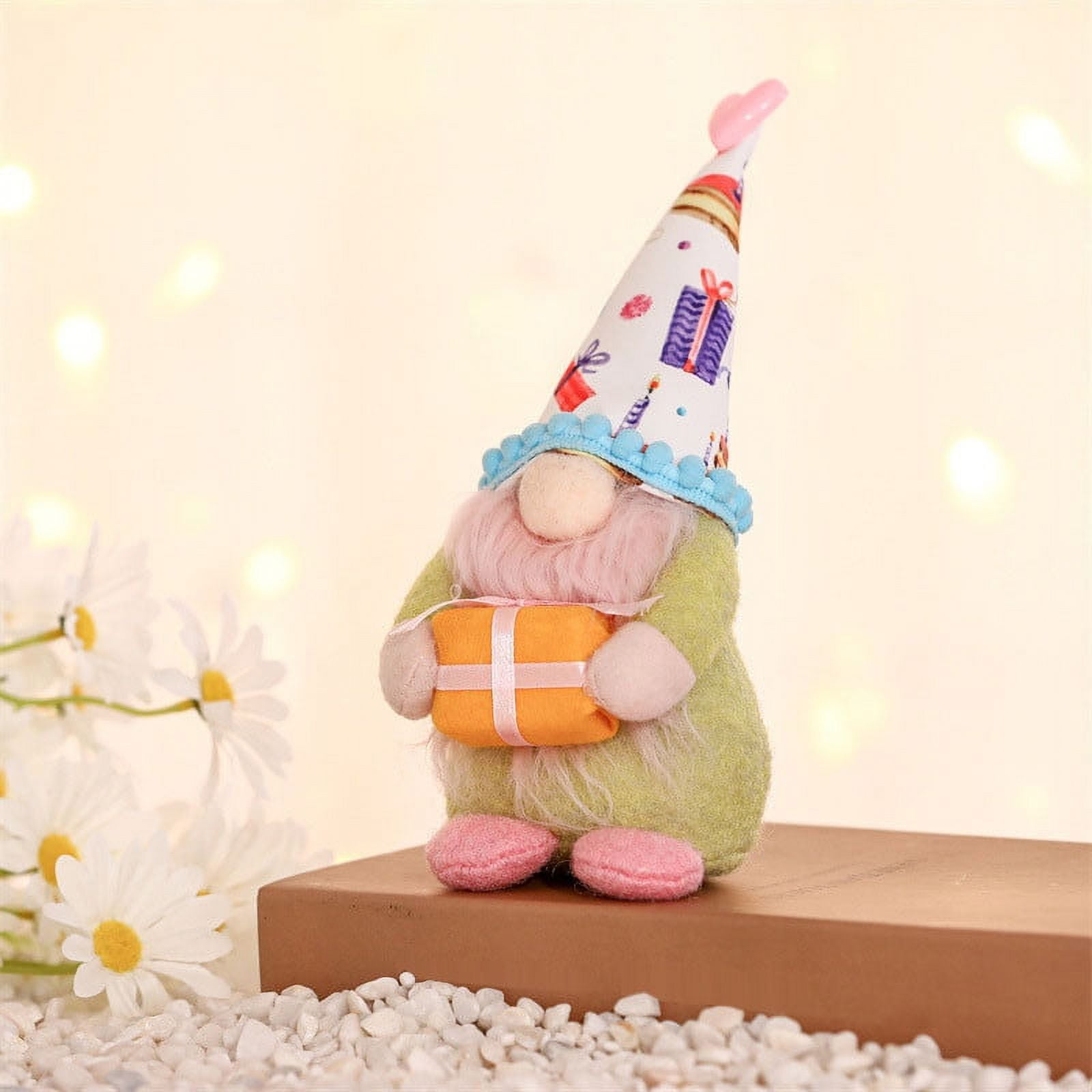 Happy Birthday Dwarf Dolls Ornaments Toys Plush Gnome Dolls For Party ...