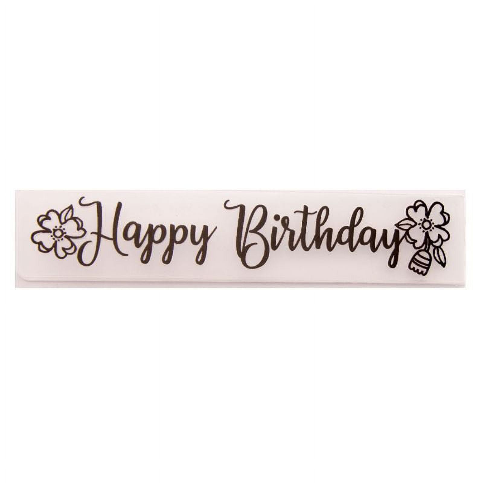 Happy Birthday Flower Plastic Embossing Folder Template Mold Scrapbook ...