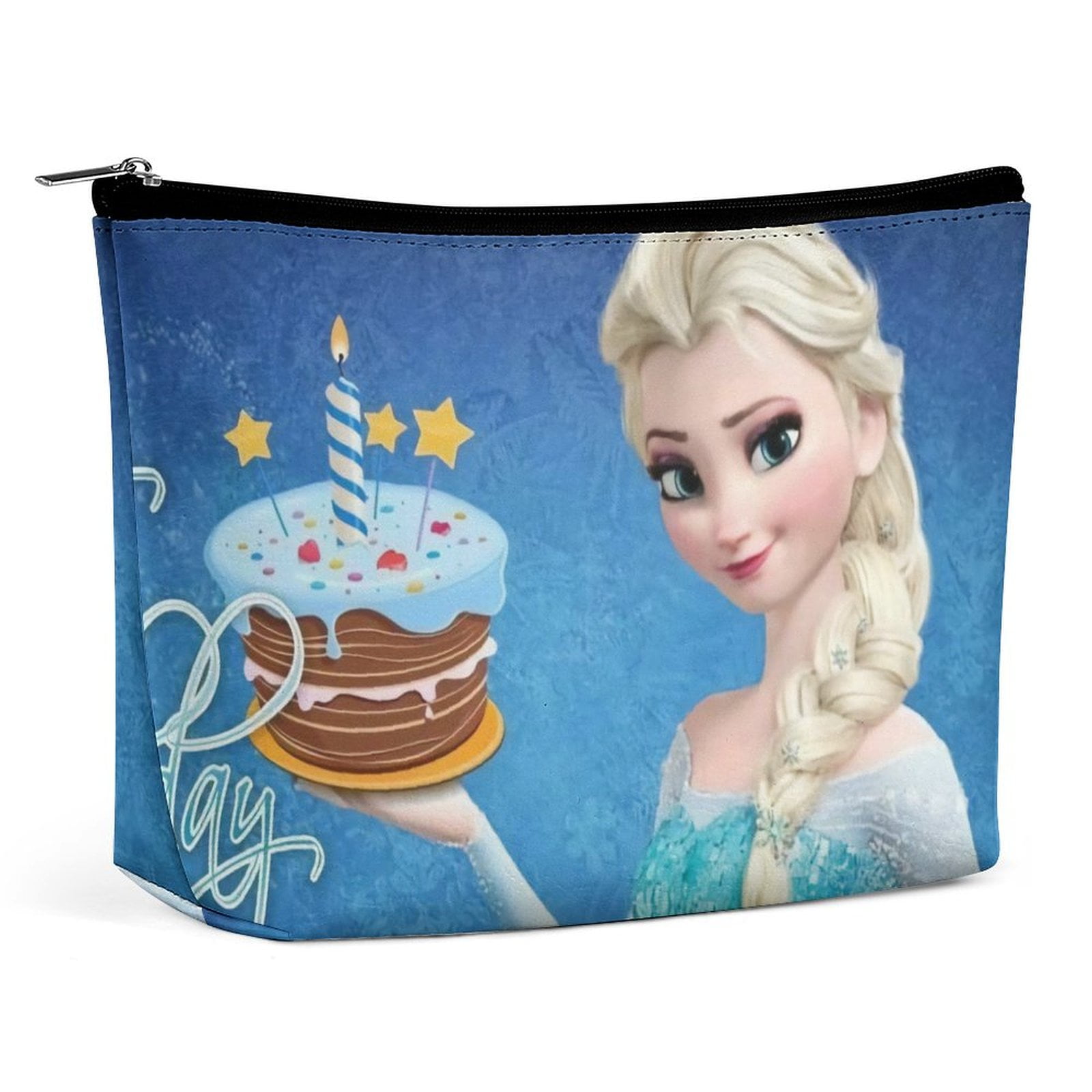 Happy Birthday Frozen Elsa Makeup Bag,Gifts for Women,Small Cosmetic ...