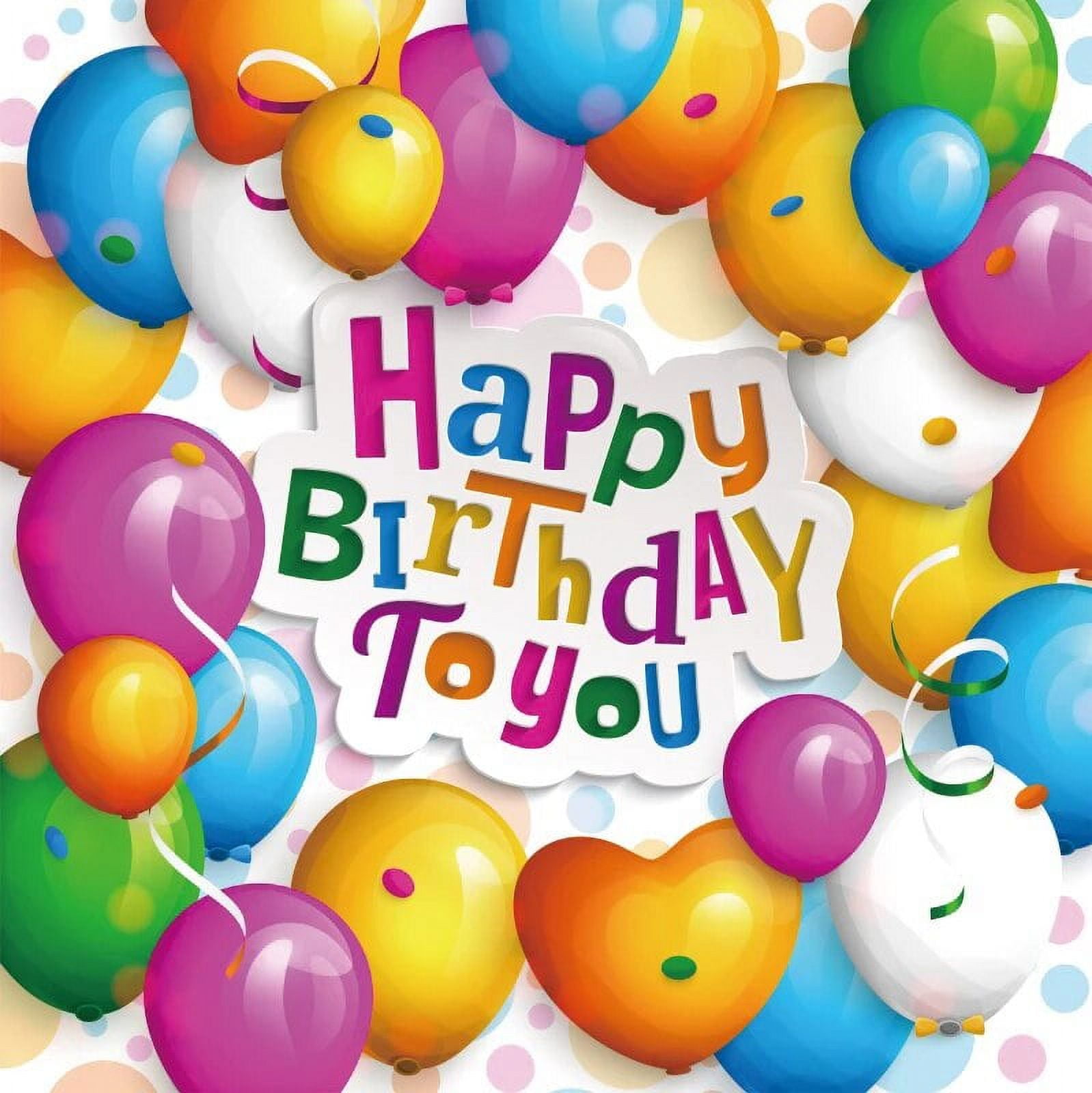 Happy Birthday Glitters Gold Balloons Stars Ribbons Birthday Party ...