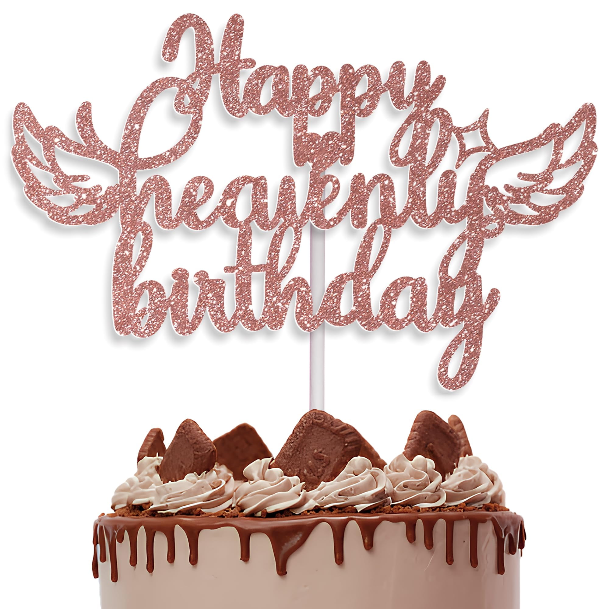 Happy Birthday in Heaven Cake Topper BSL1 Heavenly Celebrations ...