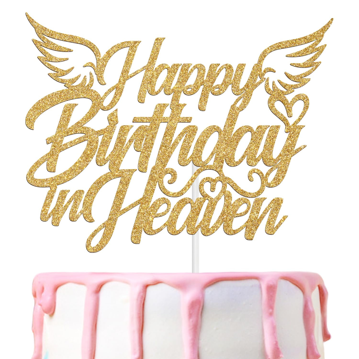 Happy Birthday in Heaven Cake Topper, RST1 Heavensent Birthday Cake ...
