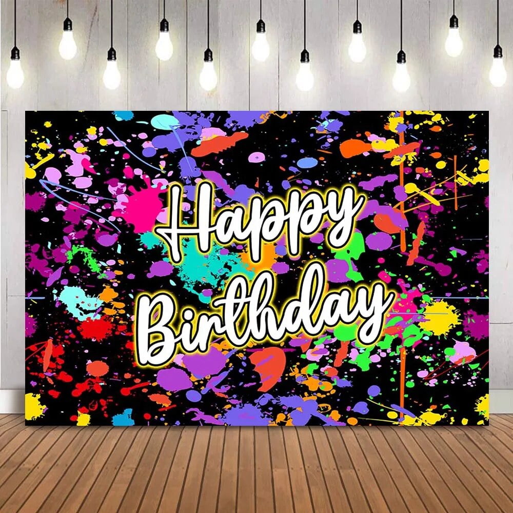 Happy Birthday Hip Hop Backdrop for Photography Graffiti Wall 80s 90s ...