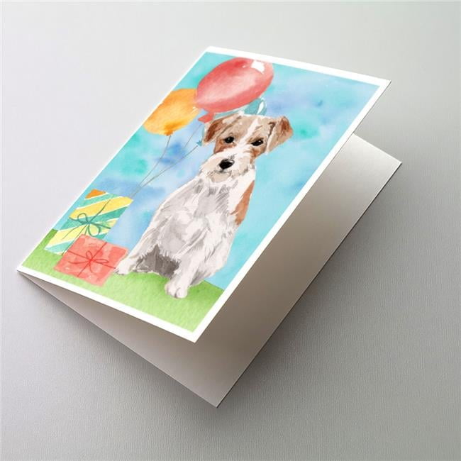 Happy Birthday Jack Russell Terrier Greeting Cards & Envelopes - Pack ...