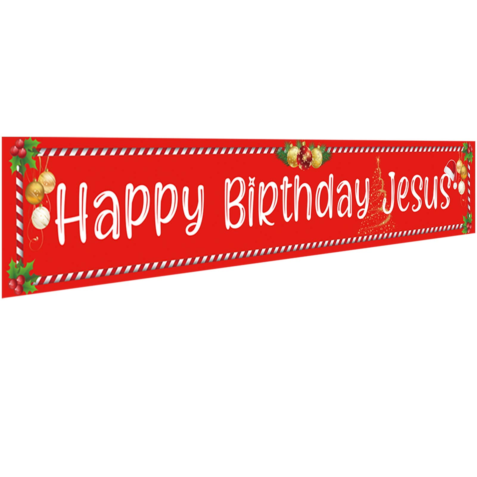 Happy Birthday Jesus Banner for Party Decorations Yard Backdrop ...