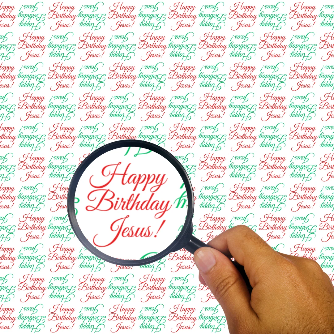 Happy Birthday Jesus Wrapping Paper Set | Two 20Inx30In Folded Wrapping ...
