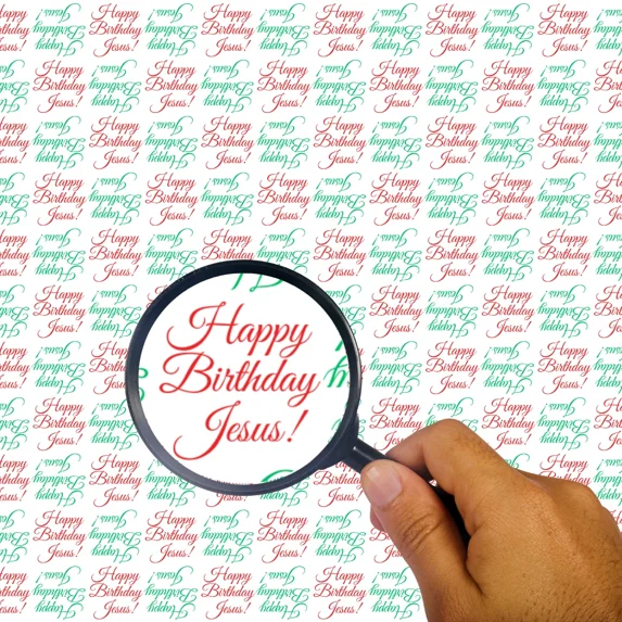 Happy Birthday Jesus Wrapping Paper Set | Two 20Inx30In Folded Wrapping ...