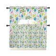 Happy Birthday Kitchen Curtains Sets 36 Inch Length with Valance ...