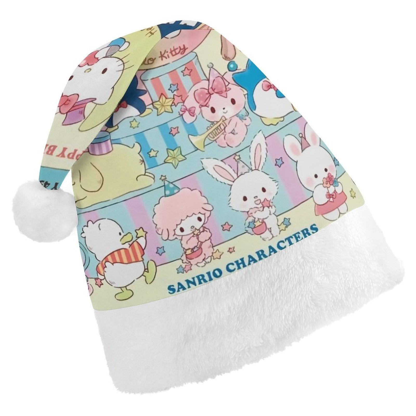 Happy Birthday Kuromi Melody Hello-Kitty Santa Hat,Happy Birthday ...