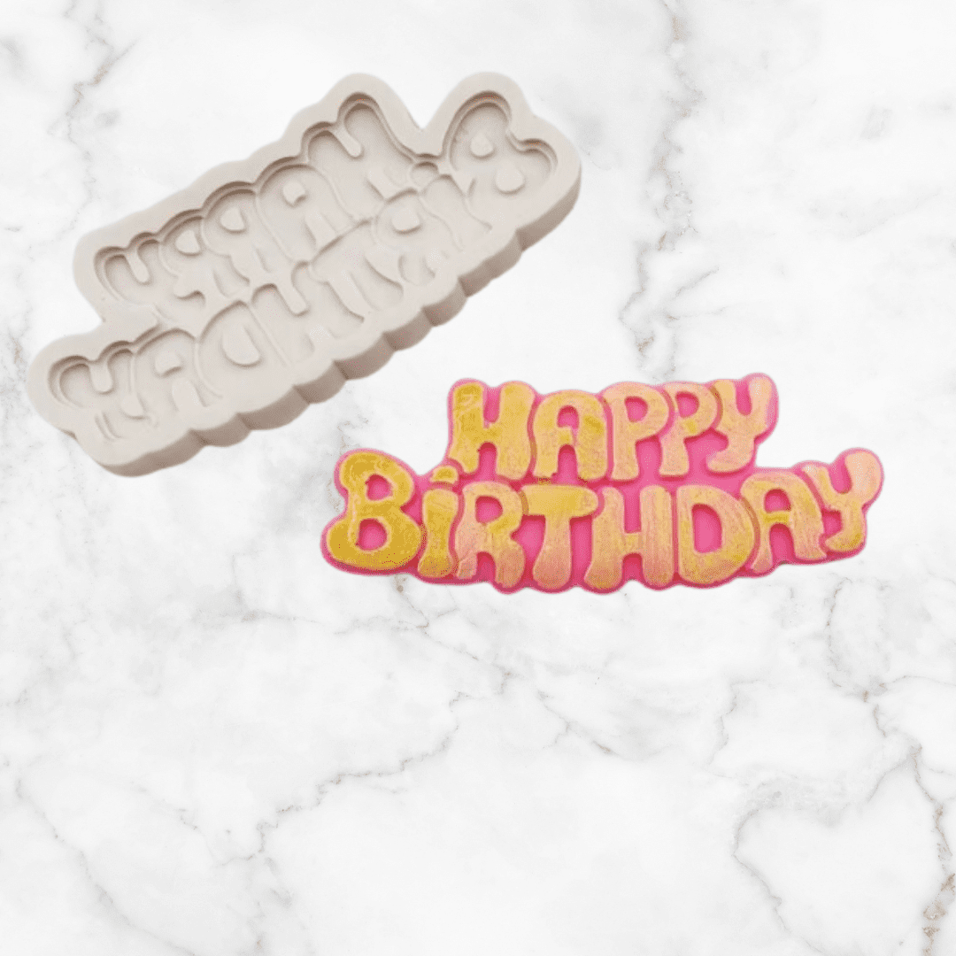 Happy Birthday Letter Form Silicone Mold - Walmart.com