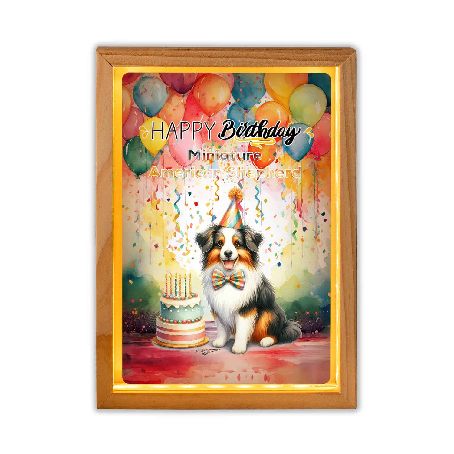 Happy Birthday to Miniature American Shepherd Kitten Party Balloons ...