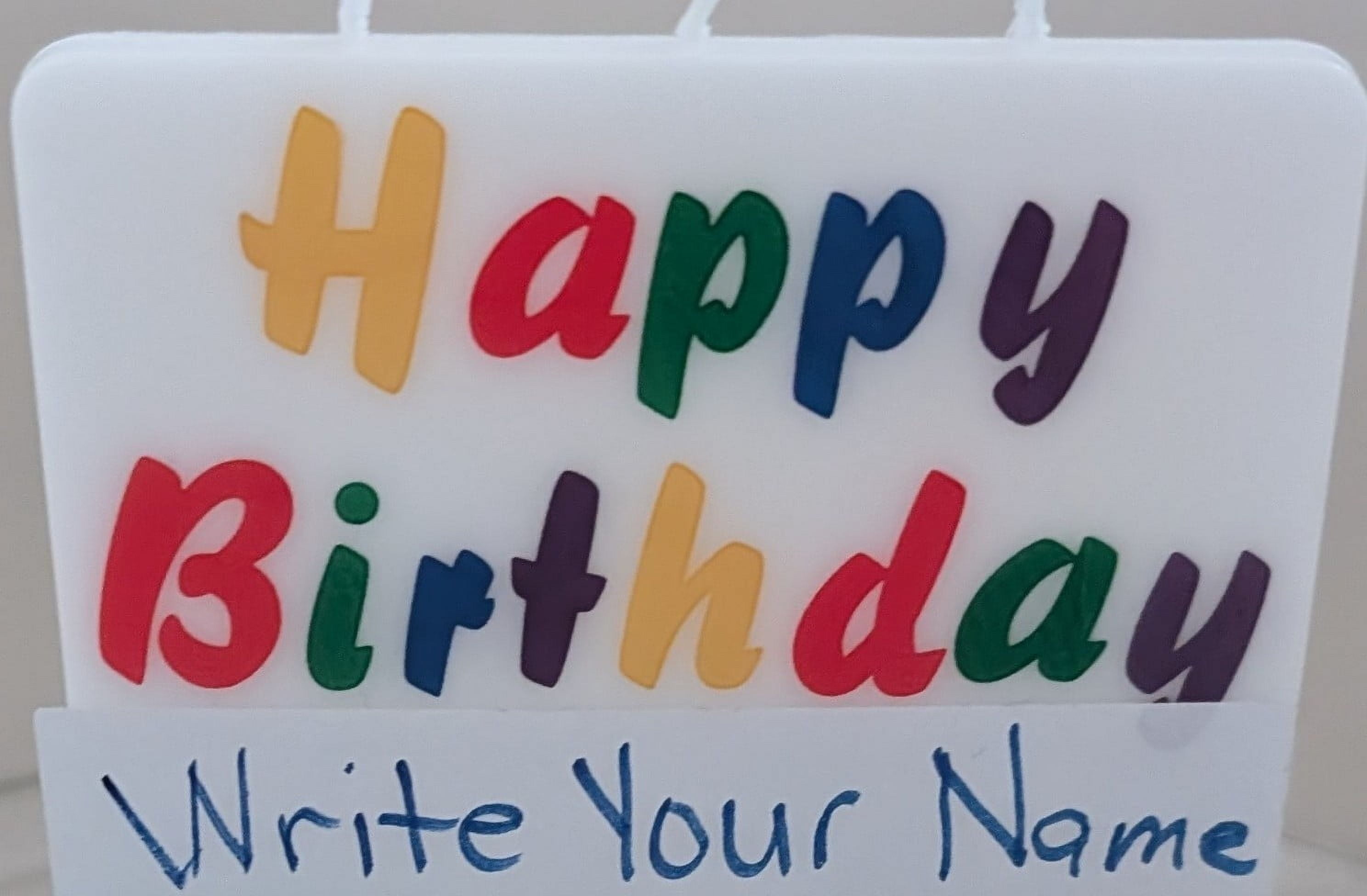 Happy Birthday Multi Color Personalize Cake Topper Unique and Custom ...