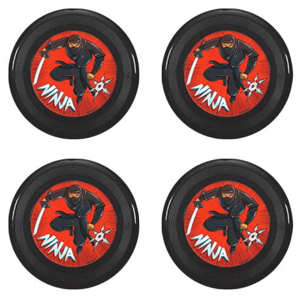 Happy Birthday 'Ninja' Mini Flying Discs / Favors (4ct) - Walmart.com