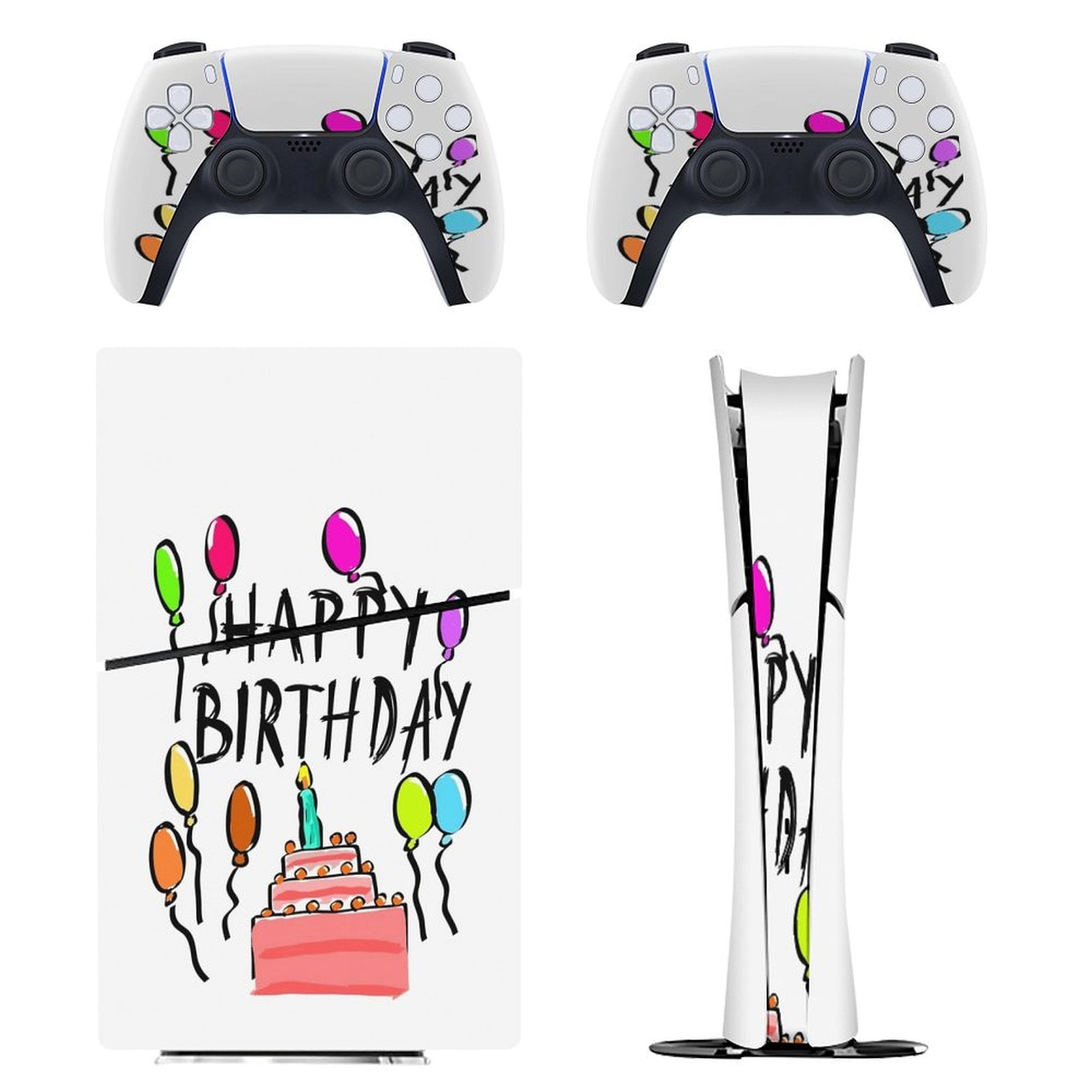 Happy Birthday! PS5/PS5 Pro/PS5 Slim Digital Disc Skin Sticker For ...