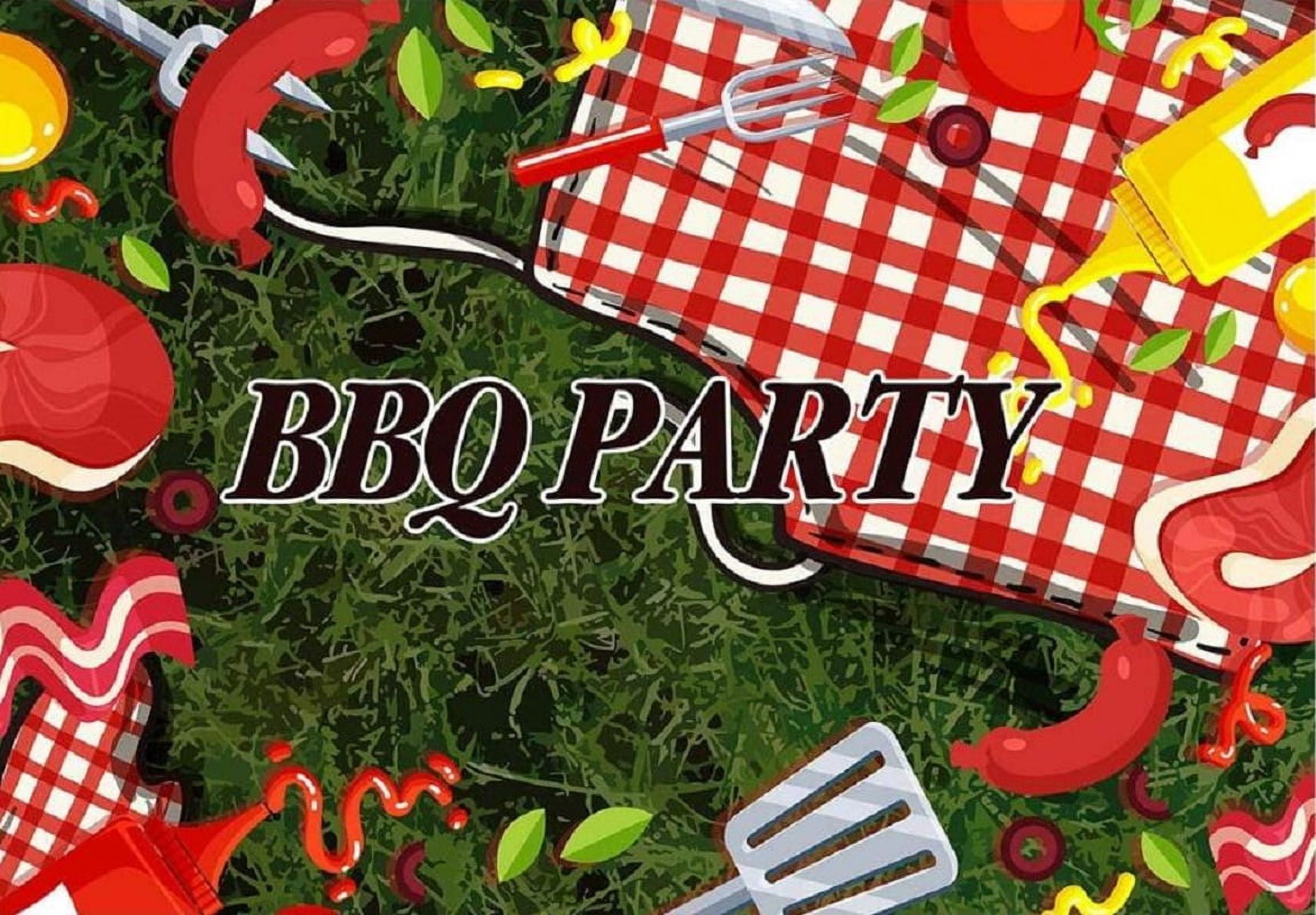 Happy Birthday Party BBQ Meadow Wild Party Backdrop Photography ...