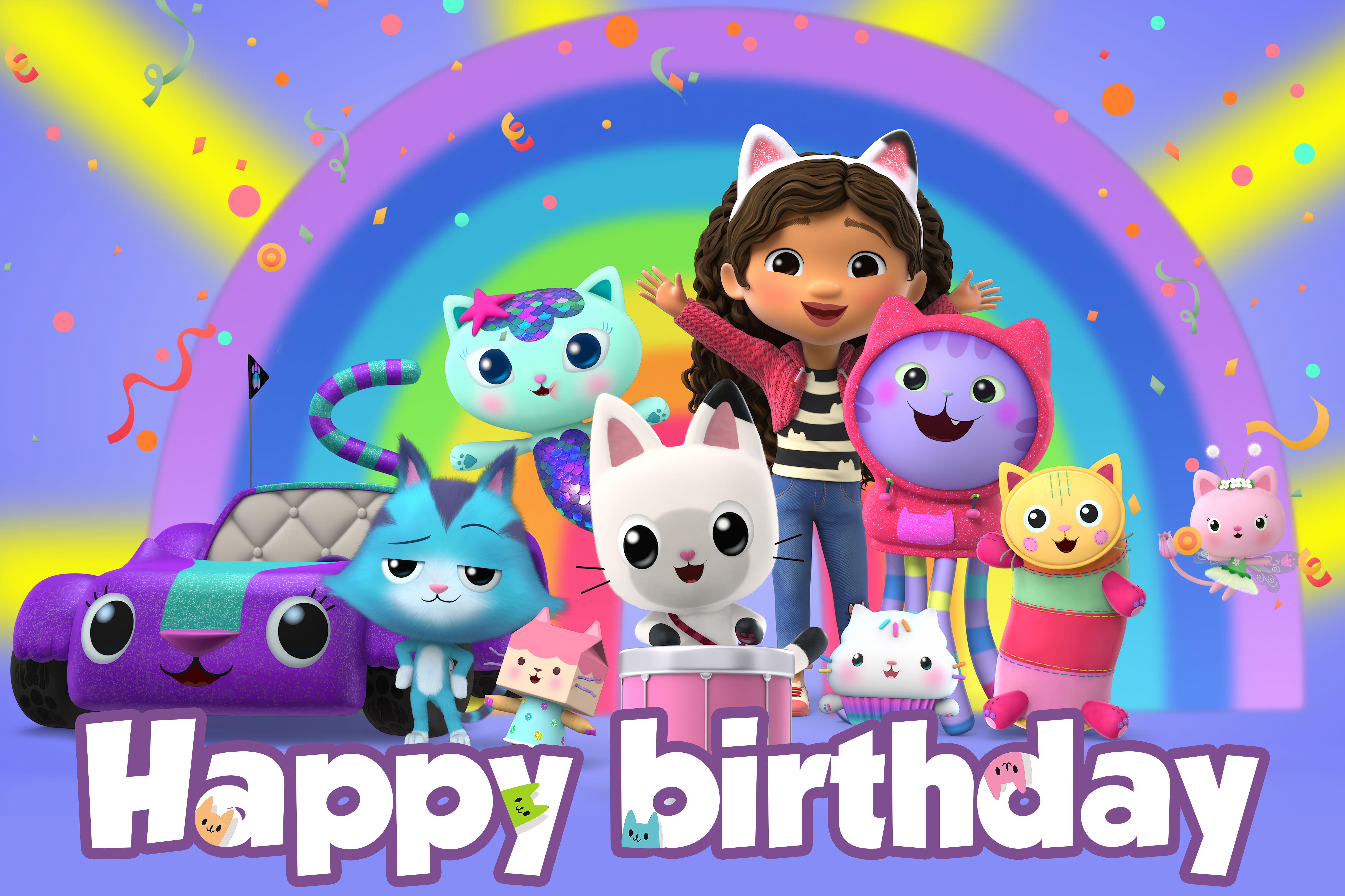 Happy Birthday Party Backdrop 5x3.3 ft Vinyl Photo Backdrop Birthday ...