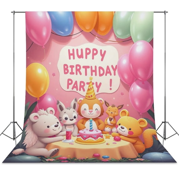 Happy Birthday Party Party Backdrop Birthday Decoration Backgrounds for ...