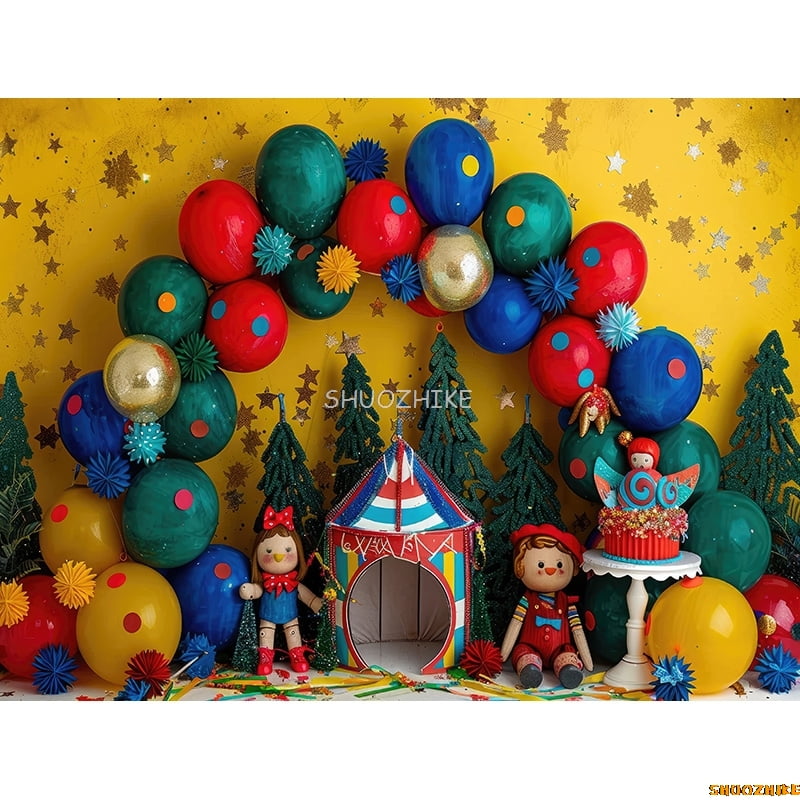 Happy Birthday Party Photography Backdrops Props Wedding Colorful ...