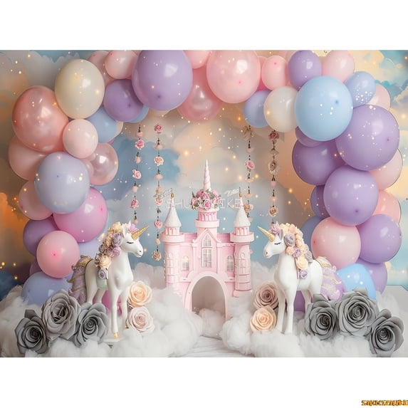 Happy Birthday Party Photography Backdrops Props Wedding Colorful ...