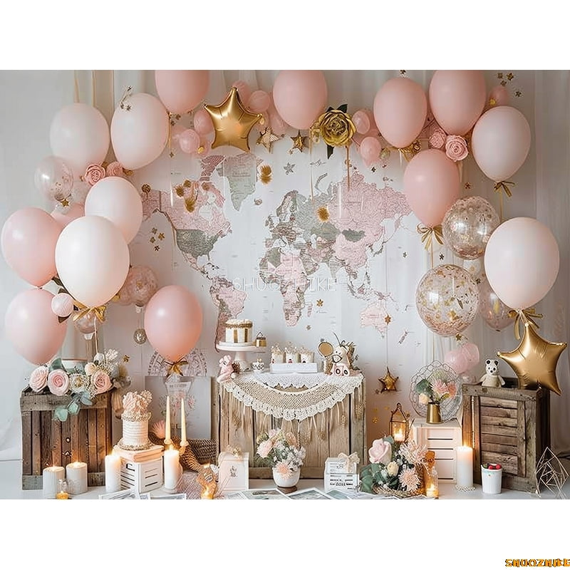 Happy Birthday Party Photography Backdrops Props Wedding Colorful ...
