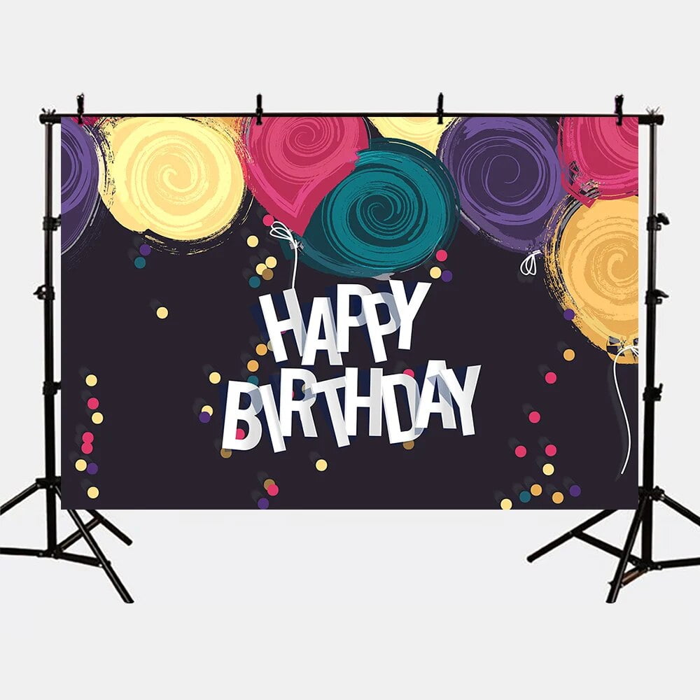 Happy Birthday Party Photography for Background Balloon Bokeh Backdrop ...