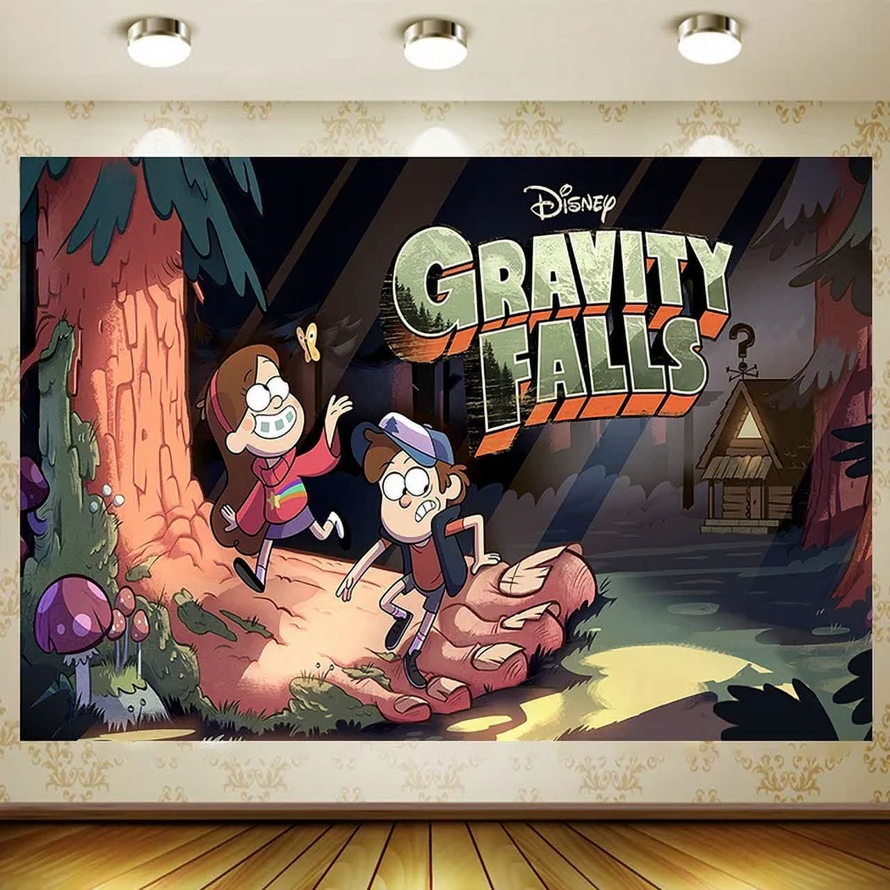 Happy Birthday Party Supplies Backdrop 60x40IN Gravity Falls Theme ...