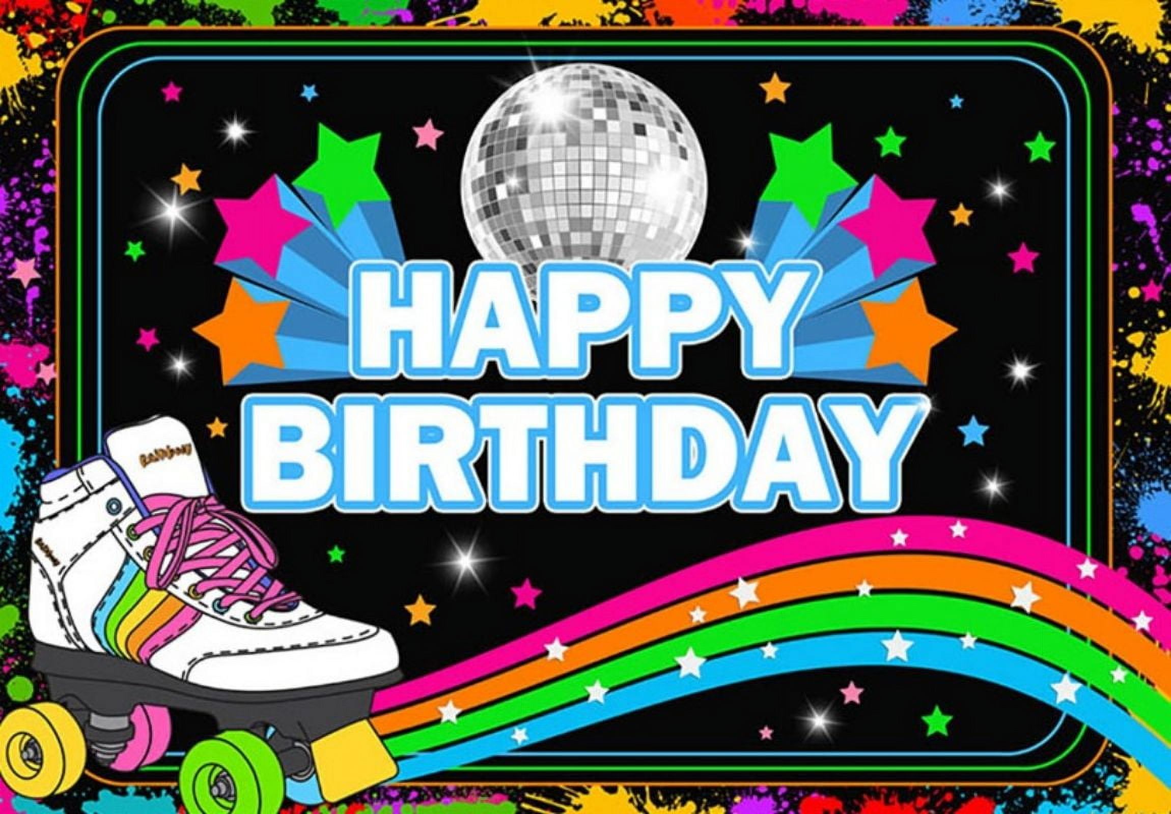 Happy Birthday Photography Backdrops Banner Background Photo Four-wheel ...