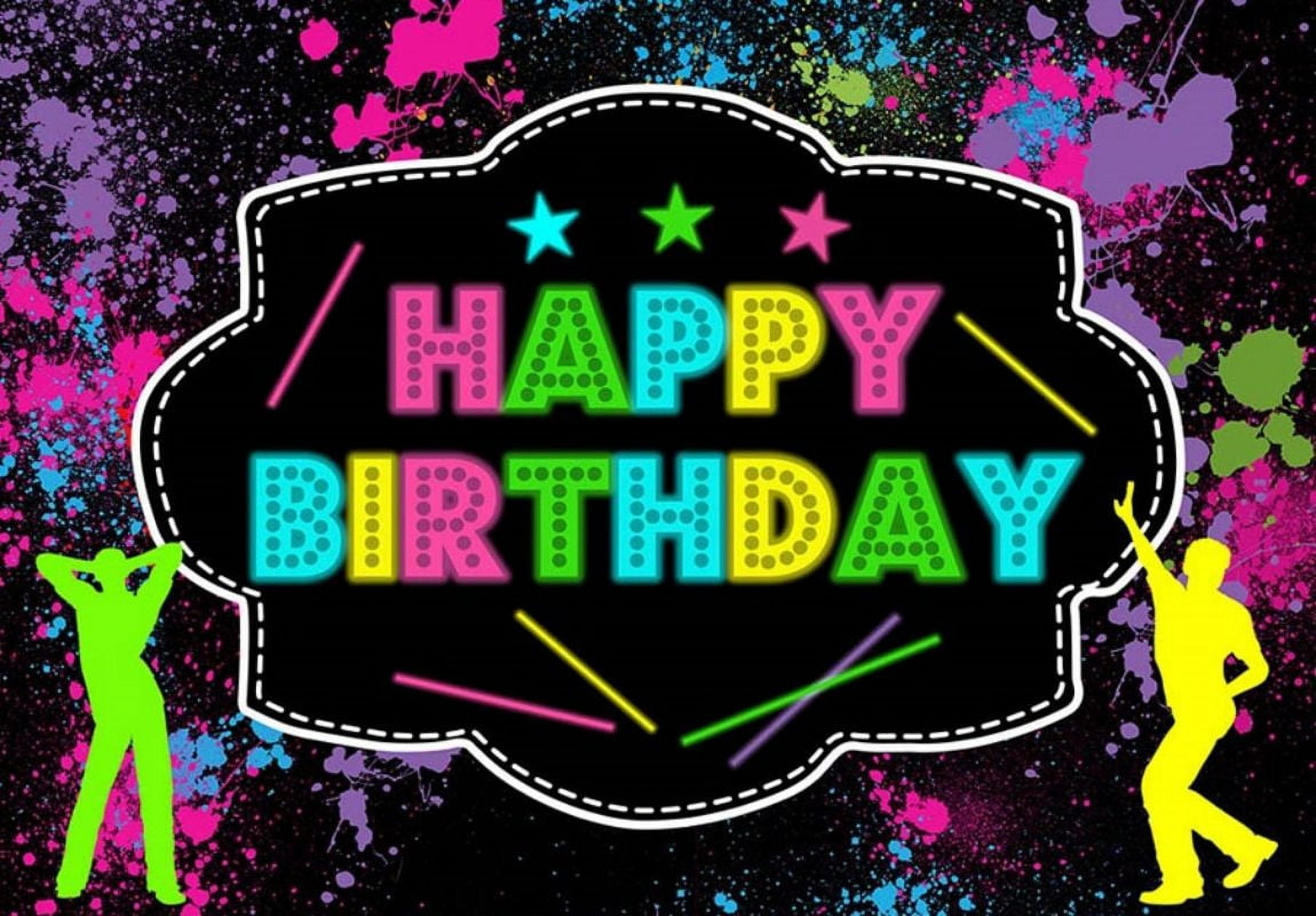 Happy Birthday Photography Backdrops Banner Background Photo Four-wheel ...