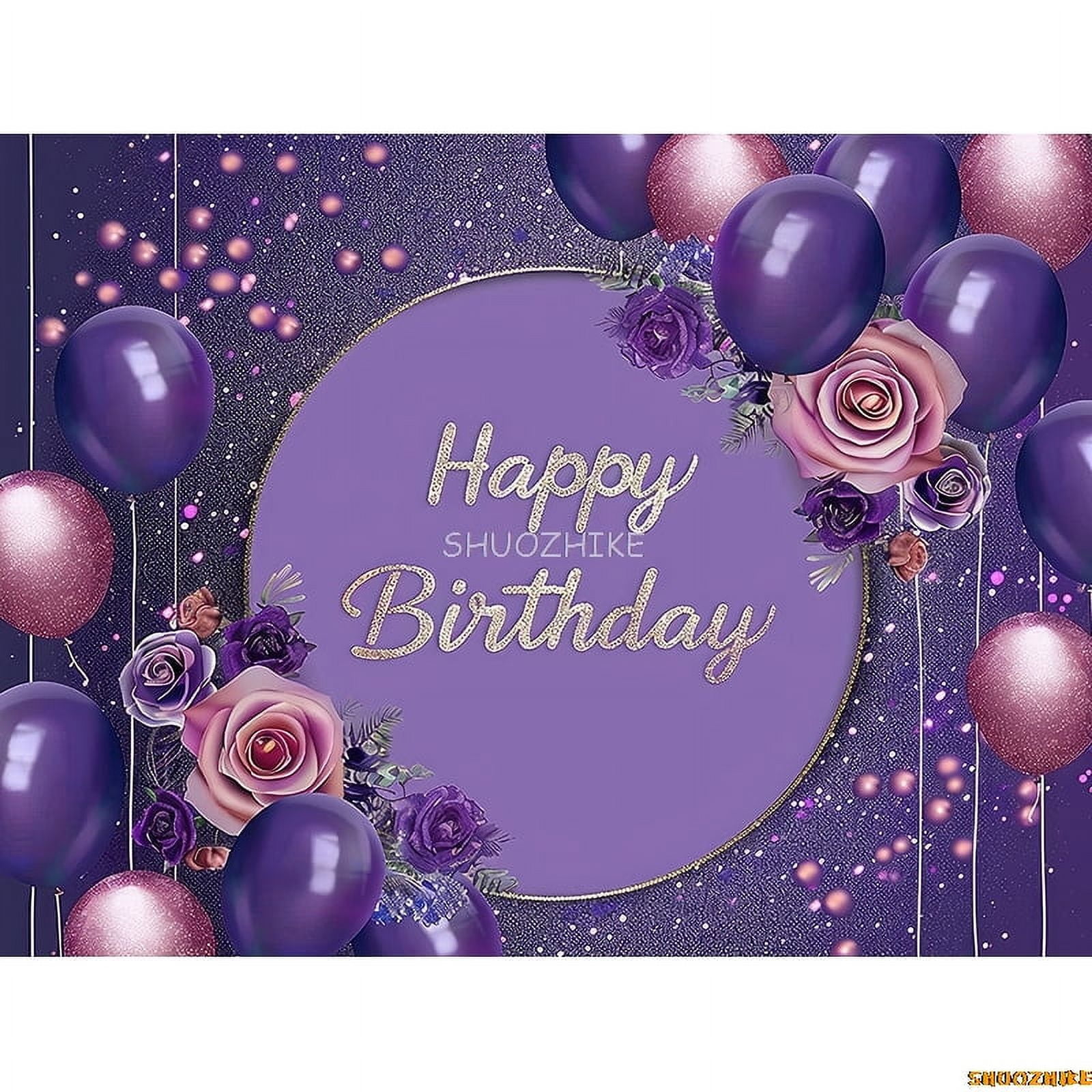 Happy Birthday Photography Backdrops Props Colorful Balloons Party ...