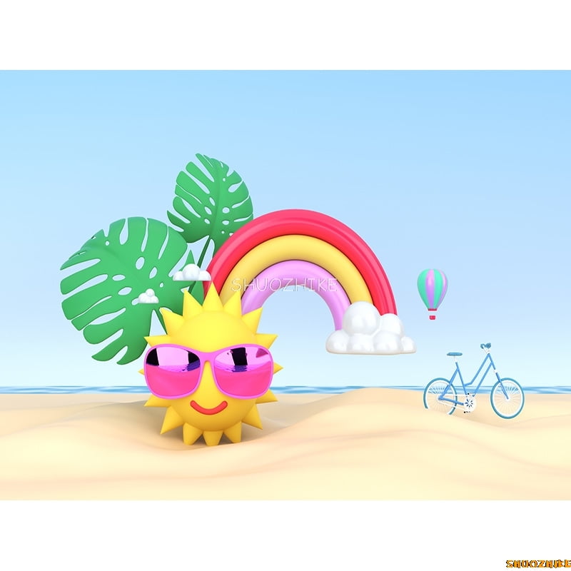 Happy Birthday Photography Backdrops Props Colorful Balloons Party ...