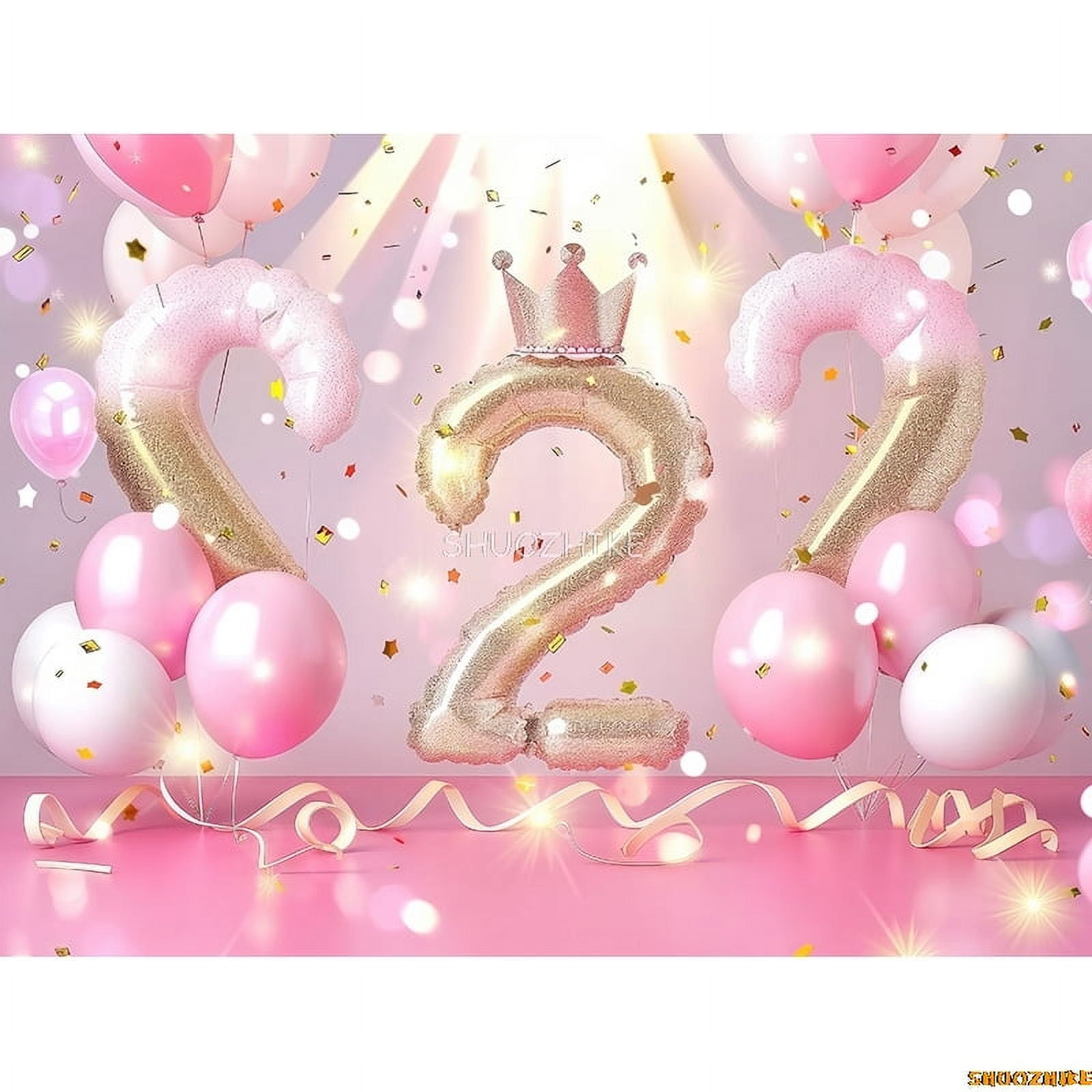 Happy Birthday Photography Backdrops Props Colorful Balloons Party ...