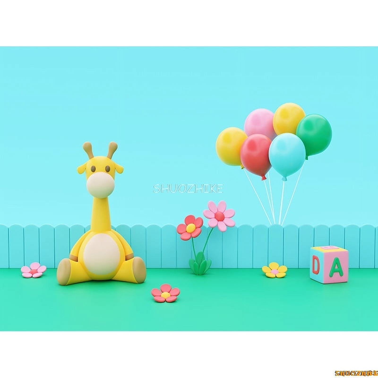 Happy Birthday Photography Backdrops Props Colorful Balloons Party ...