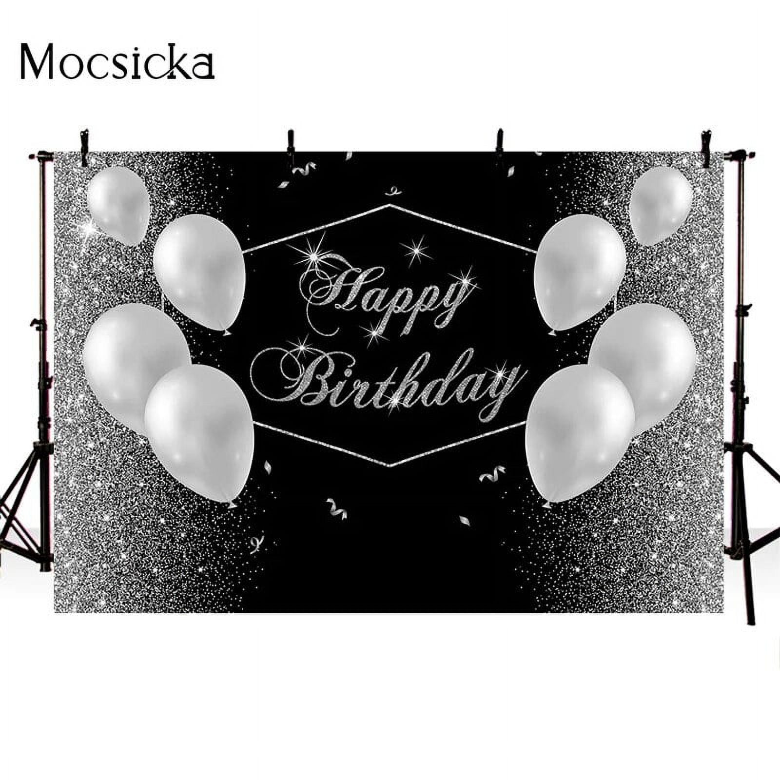 Happy Birthday Photography Background Balloon Shiny Decoration Props ...